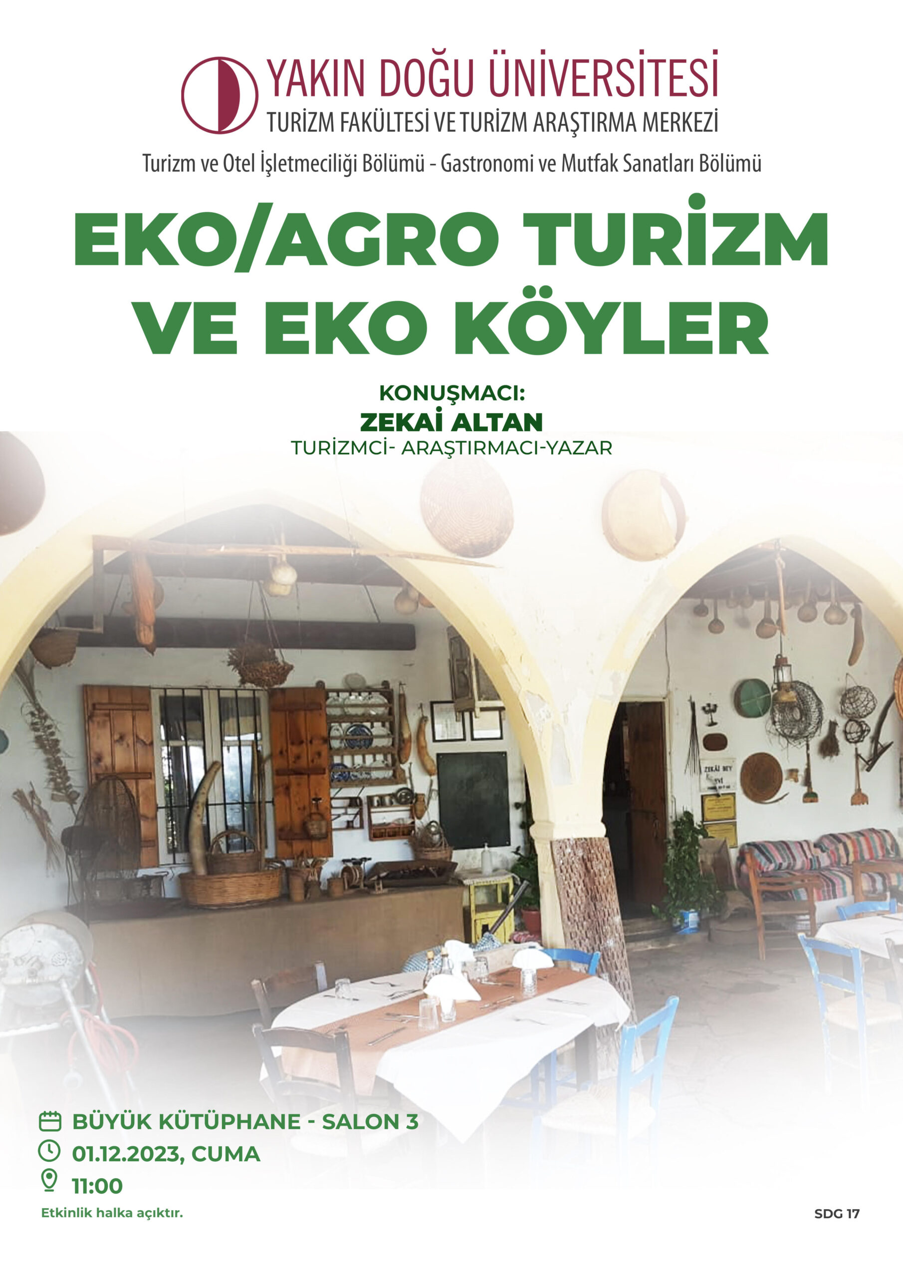Eko/Agro Turizm ve Eko Köyler Semineri – YDÜ, Turizm Fakültesi